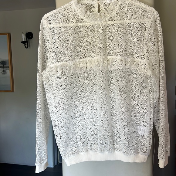 Anine Bing | Tops | Anine Bing Lace Blouse | Poshmark